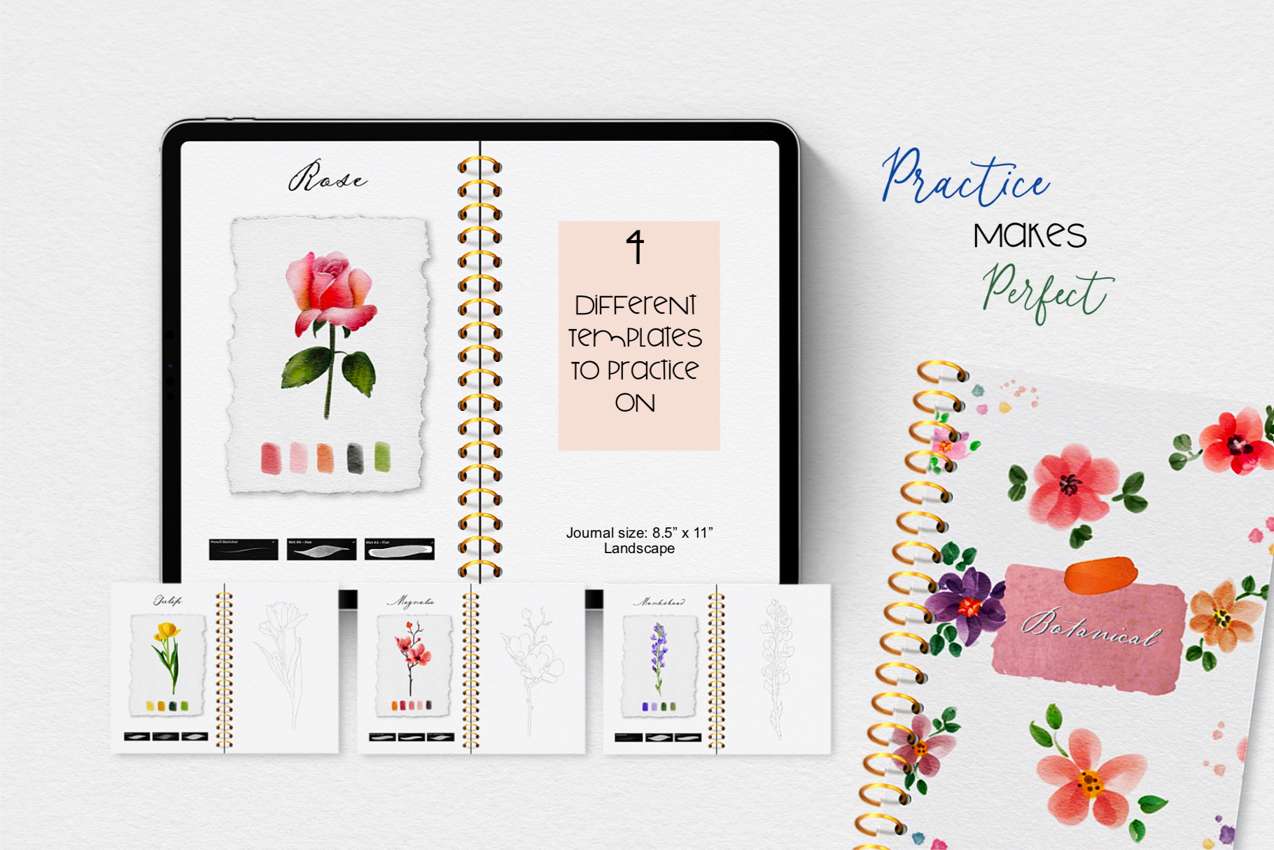 New Digital Watercolor Workbook Series - Sofydoll Designs