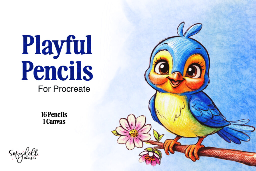Playful Pencils for Procreate - Sofydoll Designs